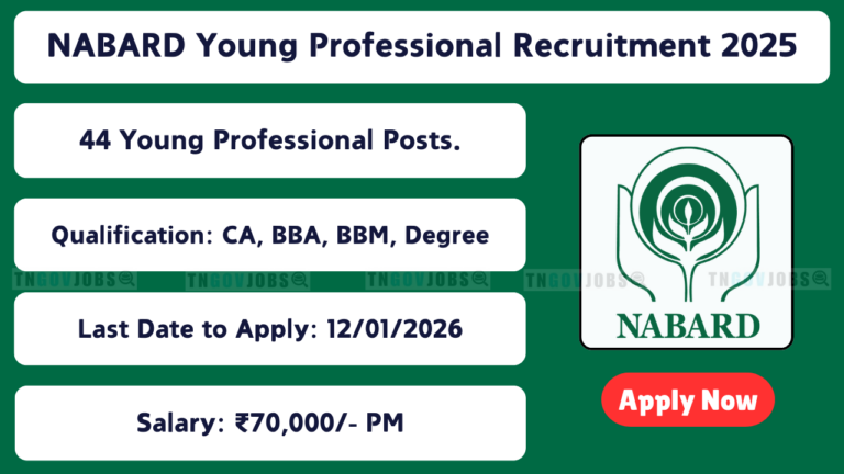 NABARD Young Professional Recruitment 2025; Apply Now!
