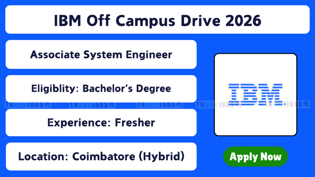IBM Associate System Engineer Recruitment 2026; Apply Now!