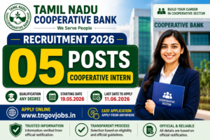 TN Cooperative Bank Recruitment 2026 – Apply Online for 05 Cooperative ...