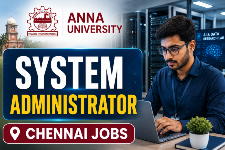 Anna University Recruitment 2026 – System Administrator & Office ...