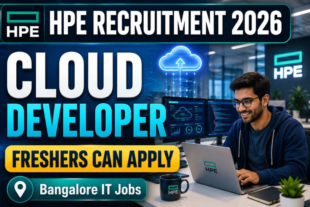 HPE Recruitment 2026 – Apply for Cloud Developer Vacancy